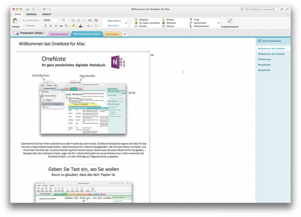 Microsoft veröffentlicht OneNote für Mac und biete Windows Version ...