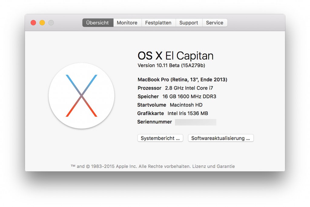 OS X El Capitan: Apple verteilt Beta 8 für Entwickler - Beta 6 für ...